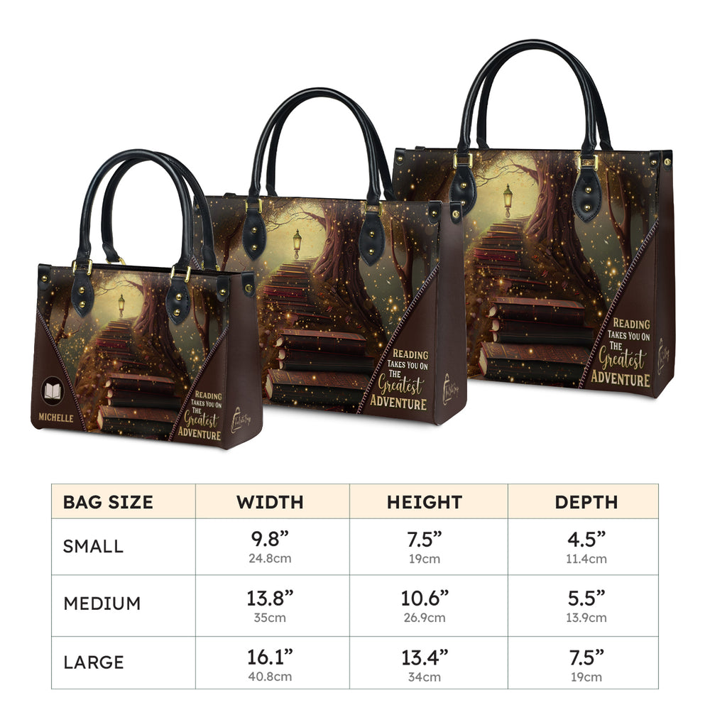 Reading Takes You On The Greatest Adventure HHAY1802003A Leather Bag ...
