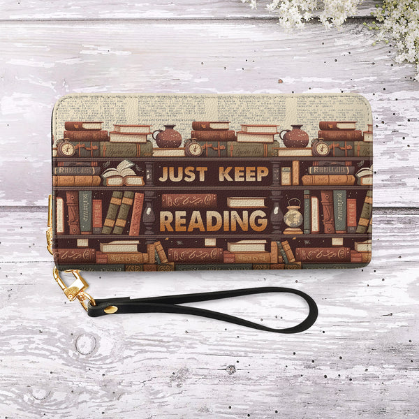 Just Keep Reading HHRZ01080819AG Wallet Bundle - The Note Bags