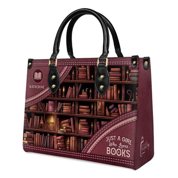 Just A Girl Who Loves Books HHAY1702003A Leather Bag - The Note Bags