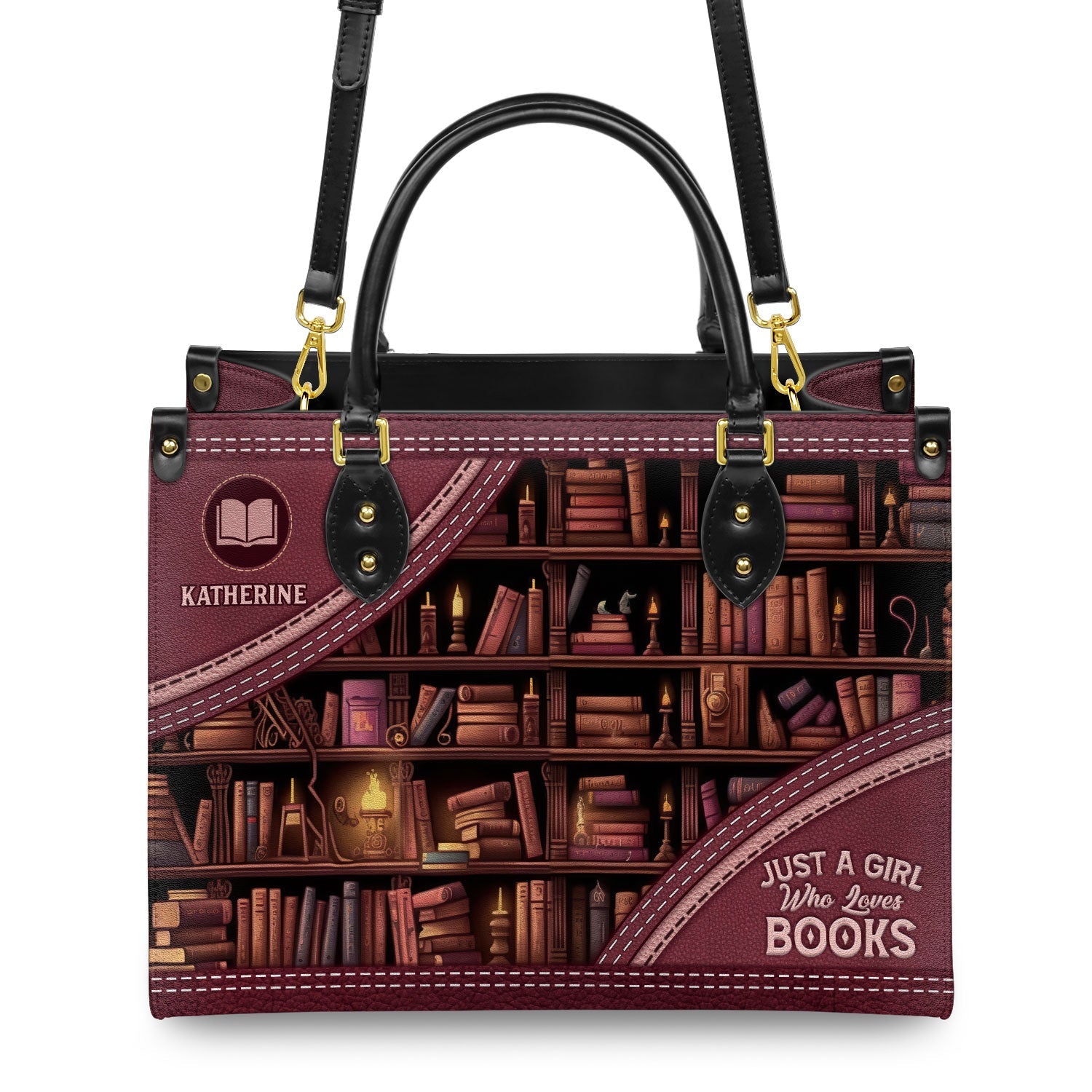 Just A Girl Who Loves Books HHAY1702003A Leather Bag - The Note Bags