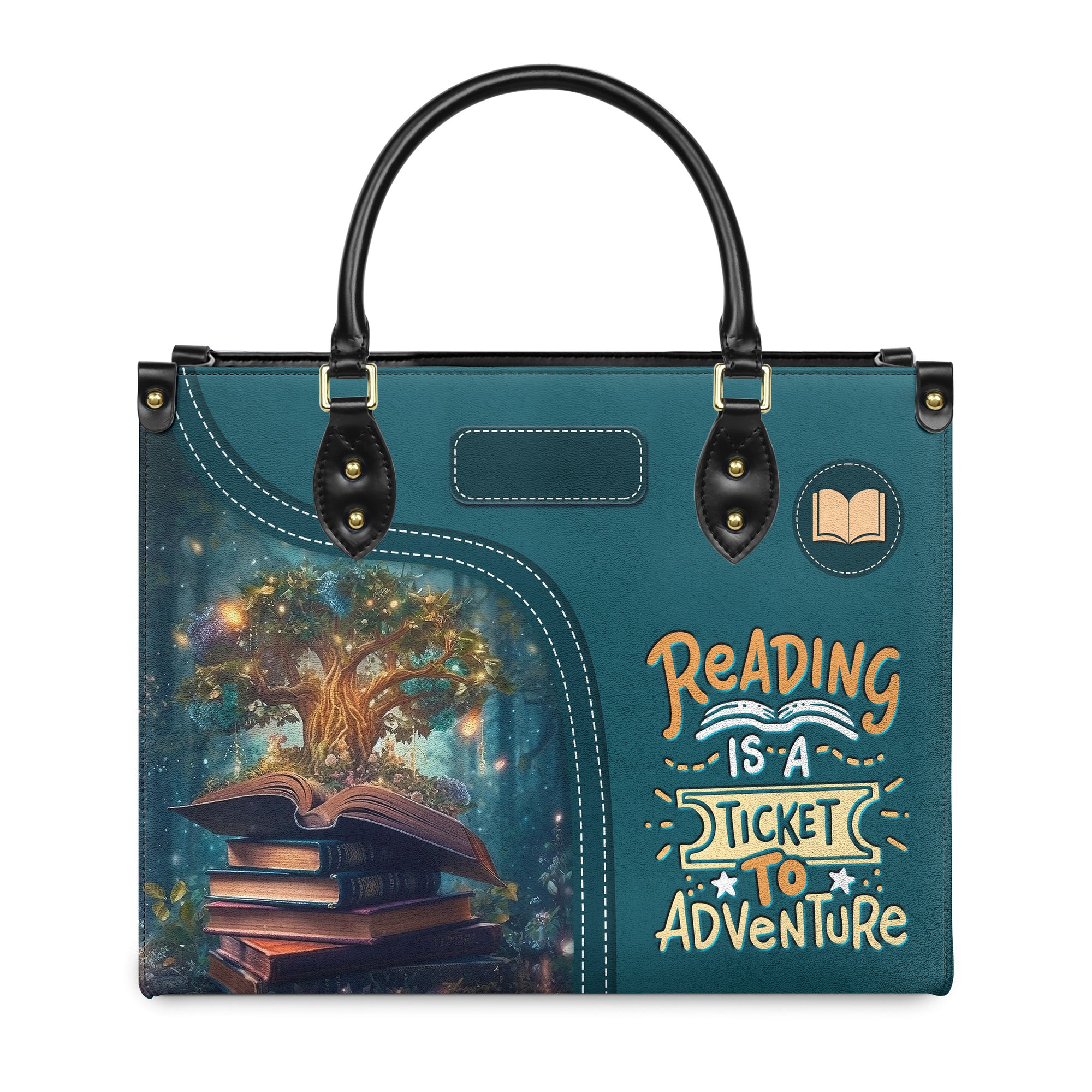 Reading Is A Ticket To Adventure HHRZ03089833KD Leather Bag - The Note Bags